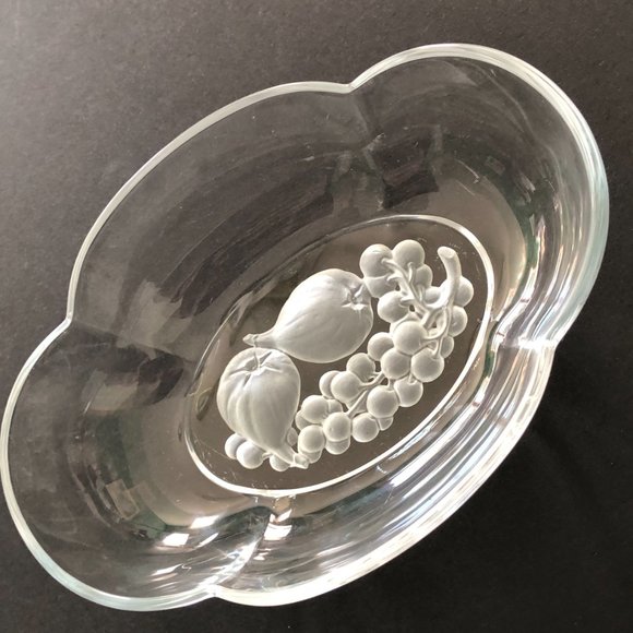 Hoya/Mikasa | Dining | Vintage Hoya Mikasa Pomona Crystal Oval Bowl ...